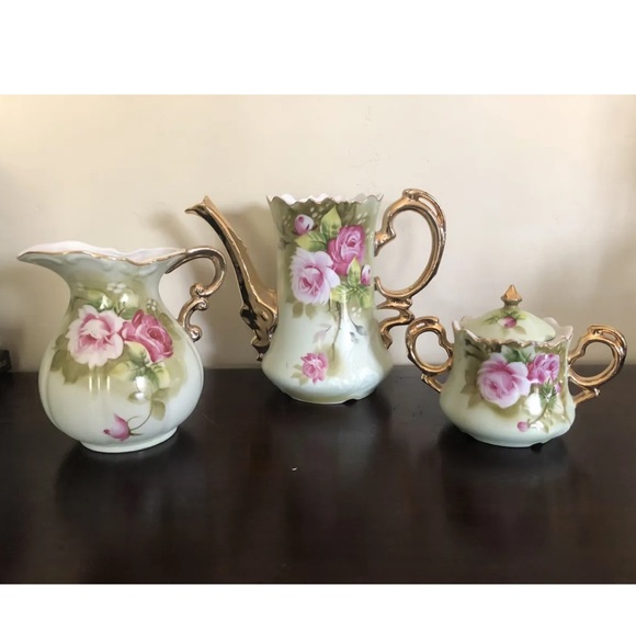 Lefton | Dining | Vintage Lefton Heritage Green Rose Lot | Poshmark